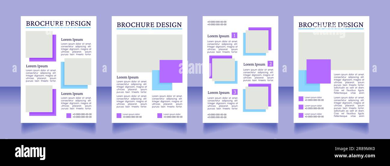 Online fish market promotion blank brochure layout design Stock Vector ...