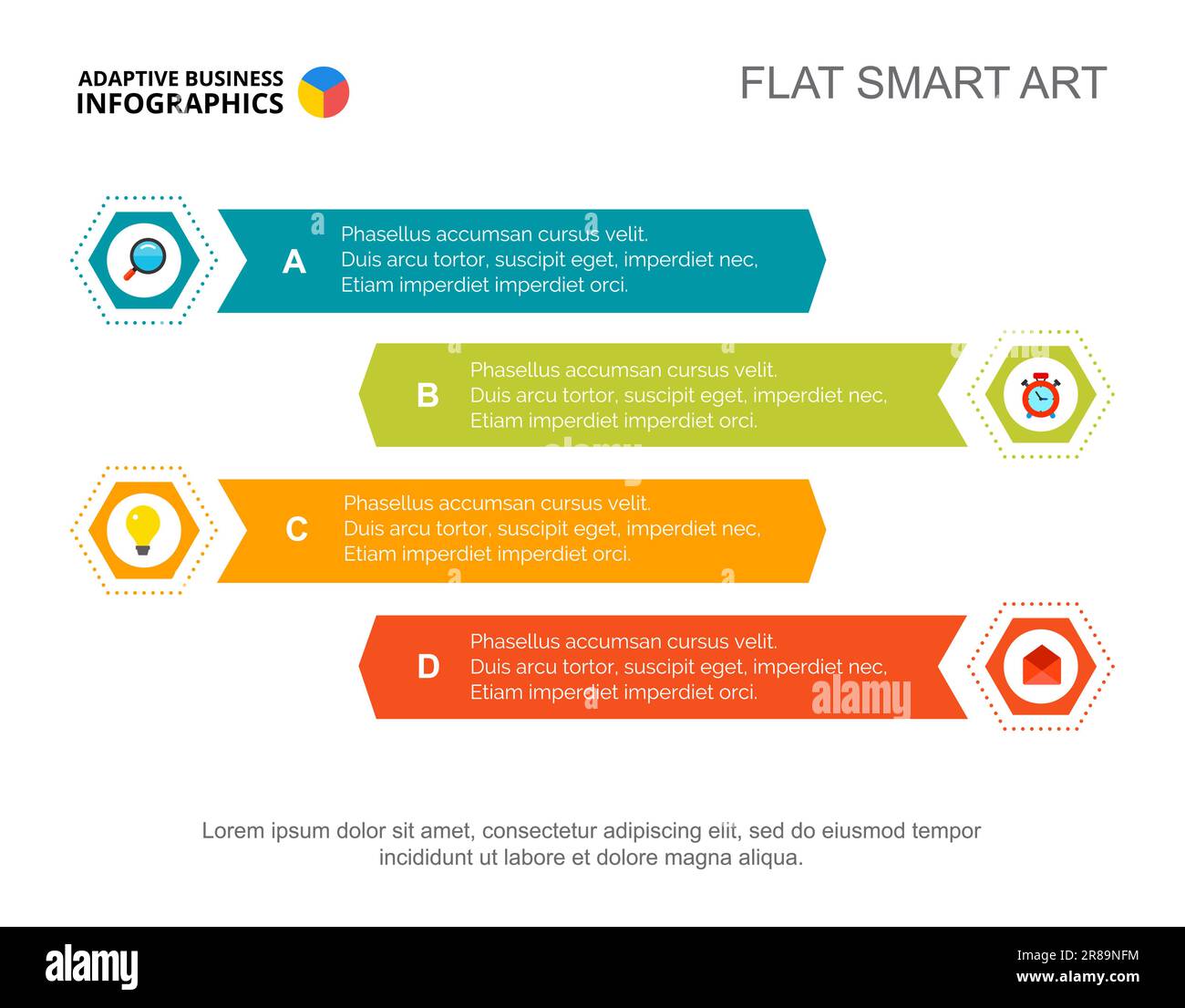 Four Points Plan Slide Template Stock Vector Image & Art - Alamy