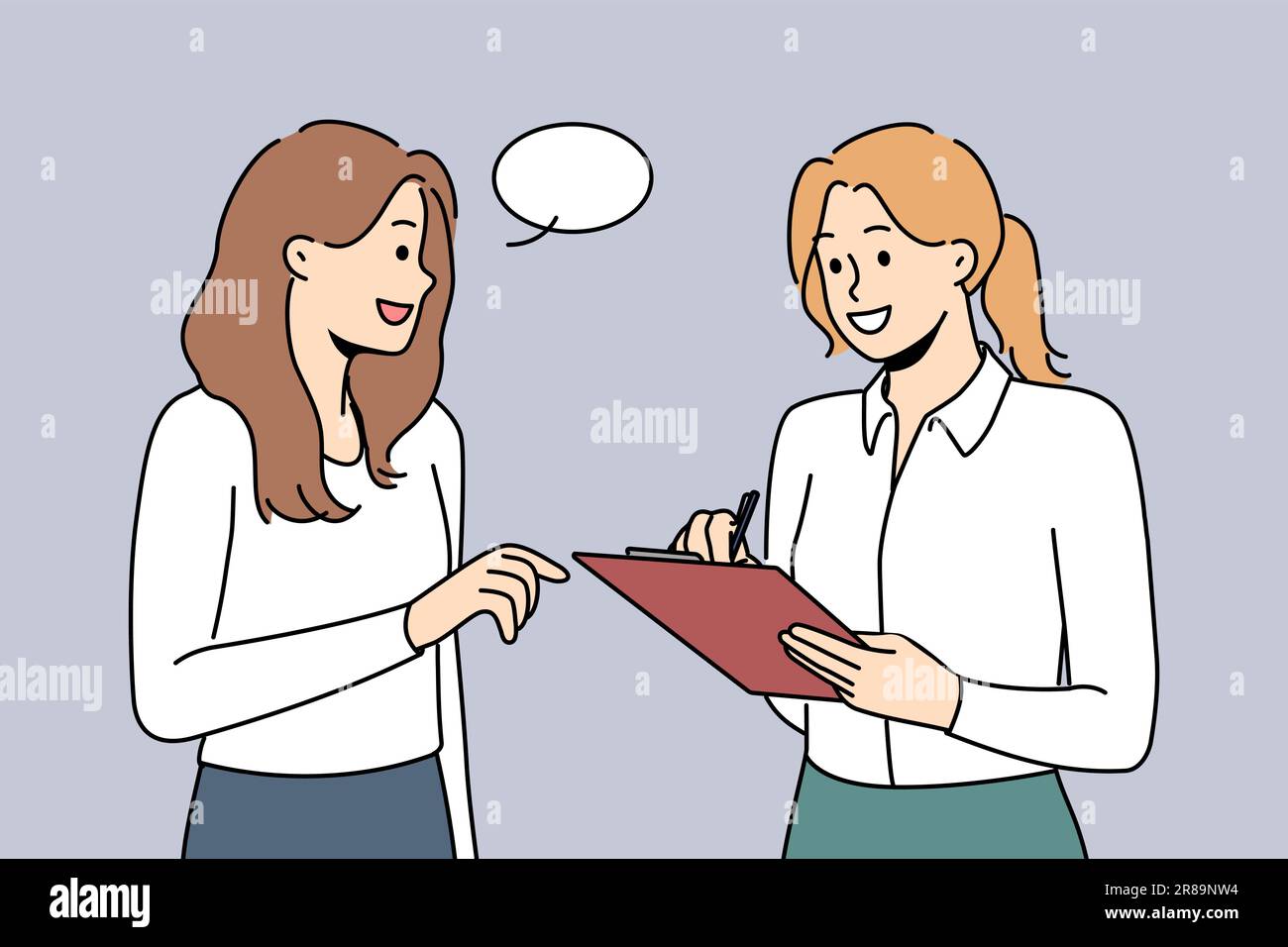 Woman survey street Stock Vector Images - Alamy