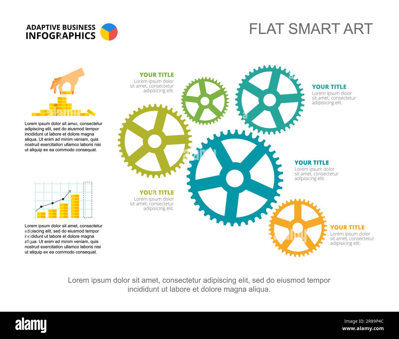 Five Ideas Finance Concept Slide Template Stock Vector Image & Art - Alamy