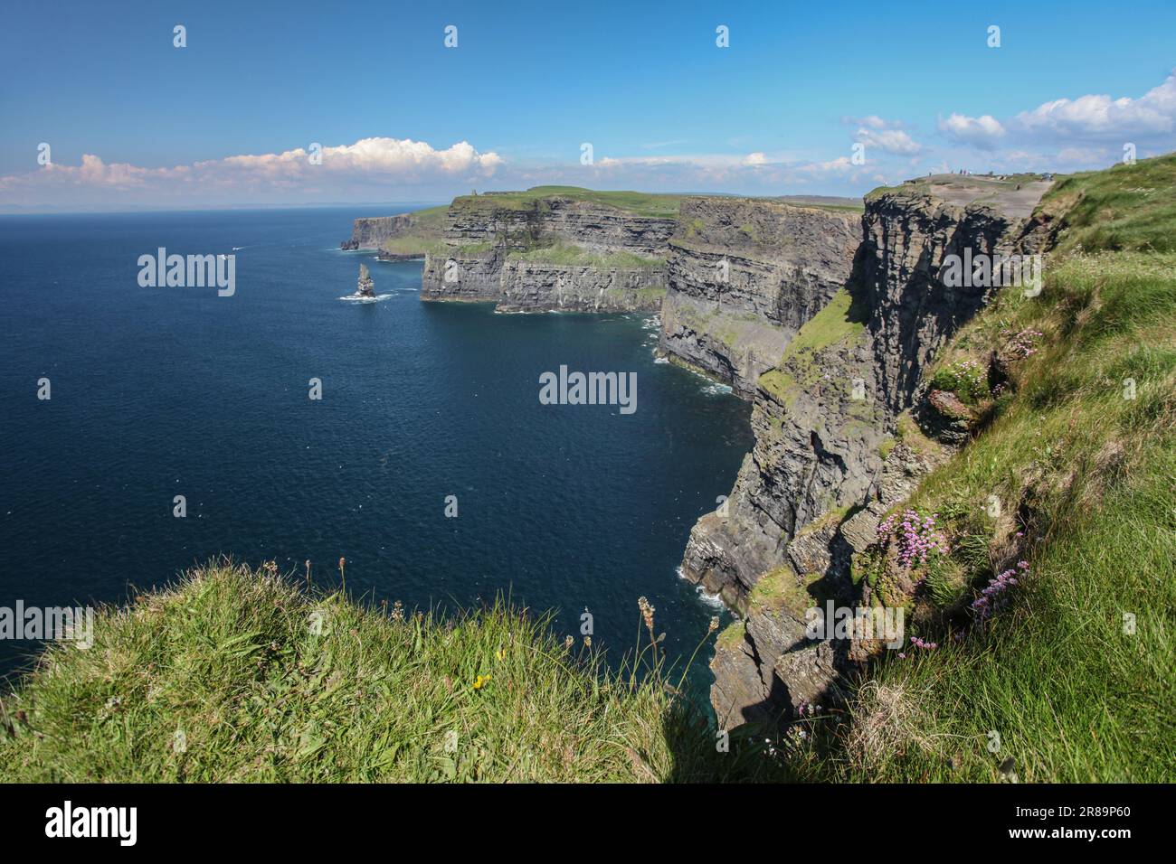 he Cliffs of Moher tower over the rugged West Clare coast. Walk the ...