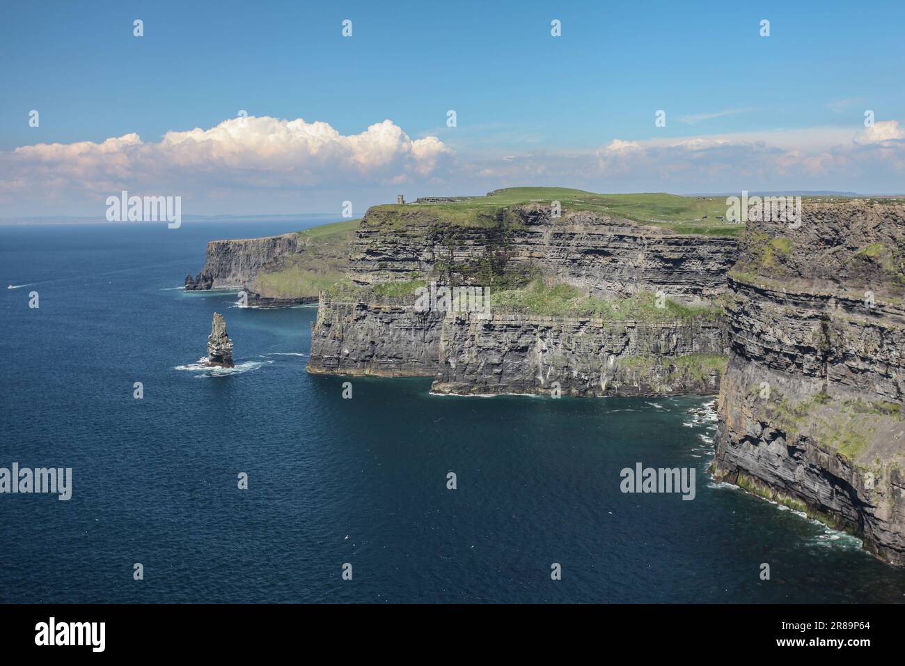 he Cliffs of Moher tower over the rugged West Clare coast. Walk the ...