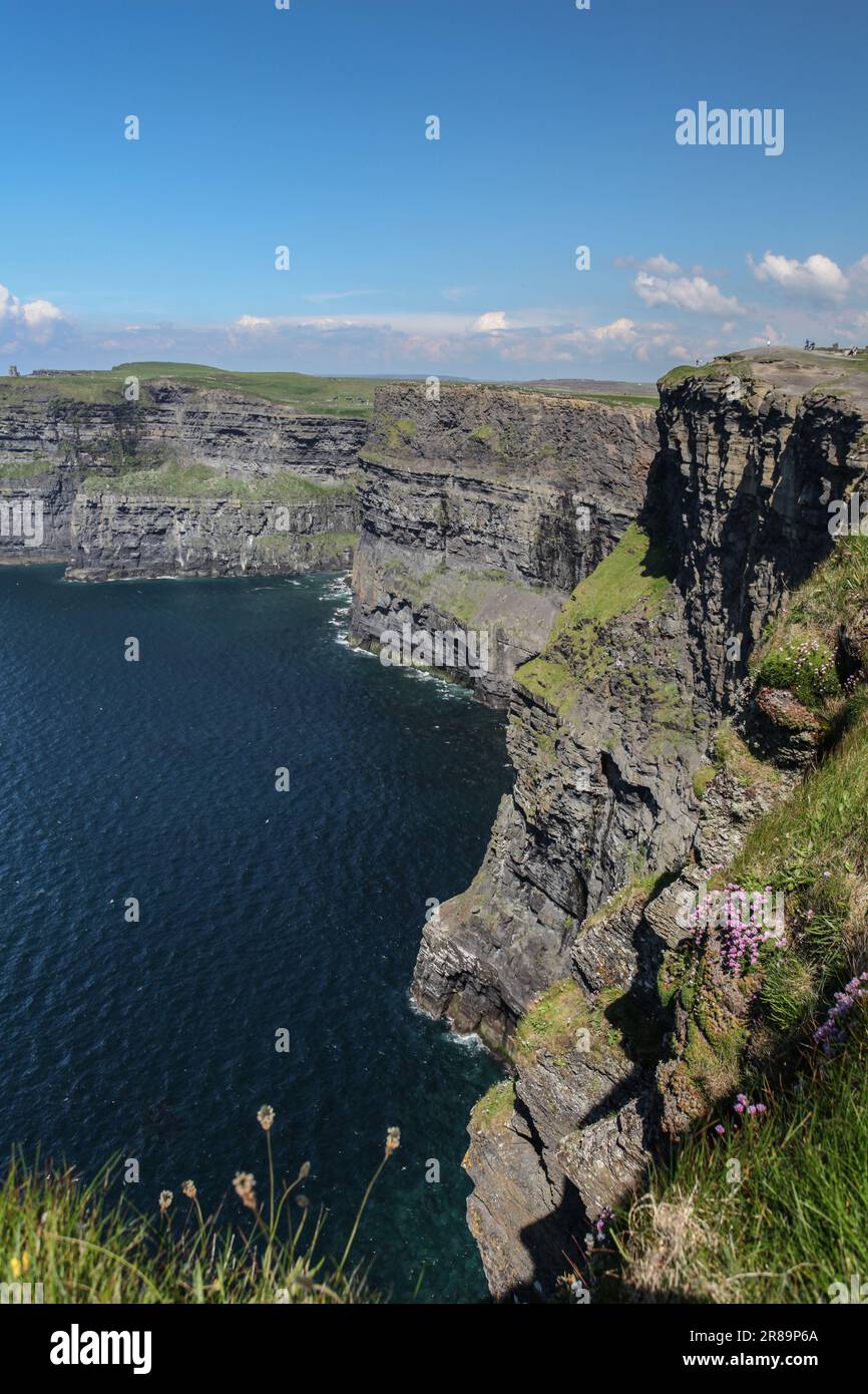he Cliffs of Moher tower over the rugged West Clare coast. Walk the ...