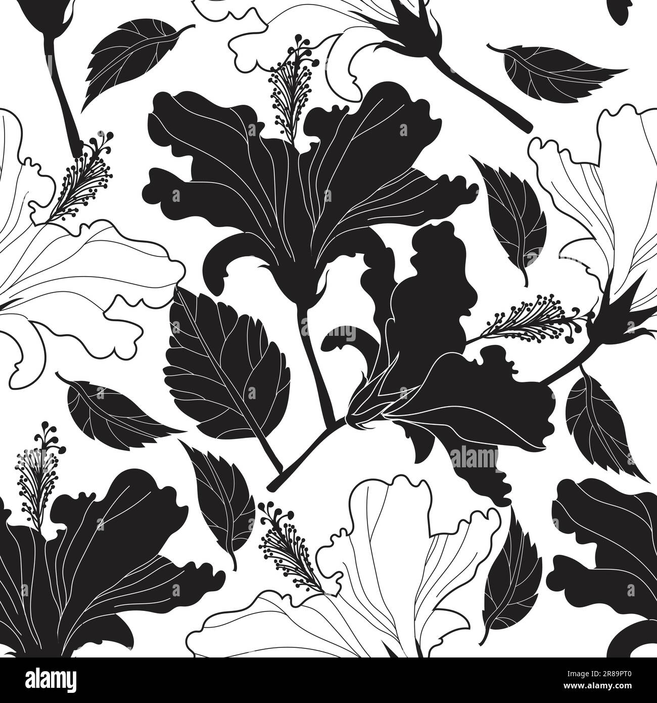 Hawaii white and purple flower Cut Out Stock Images & Pictures - Alamy