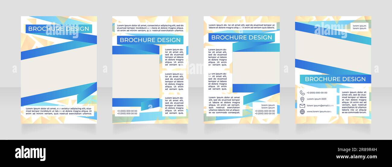 Construction regulation plans blank brochure design Stock Vector Image ...