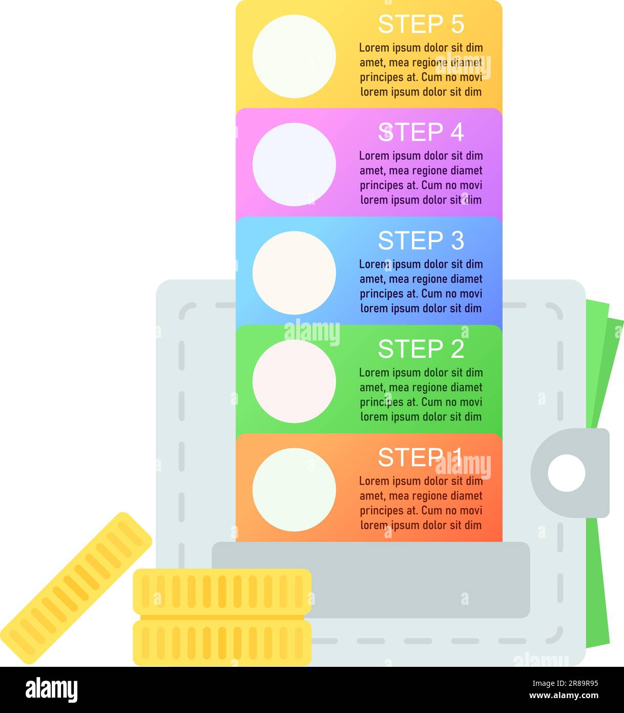 Personal finances management infographic chart design template Stock ...