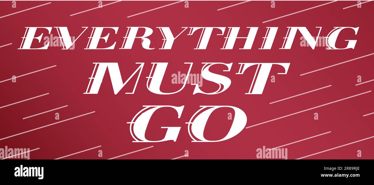 Everything Must Go Flyer Psd