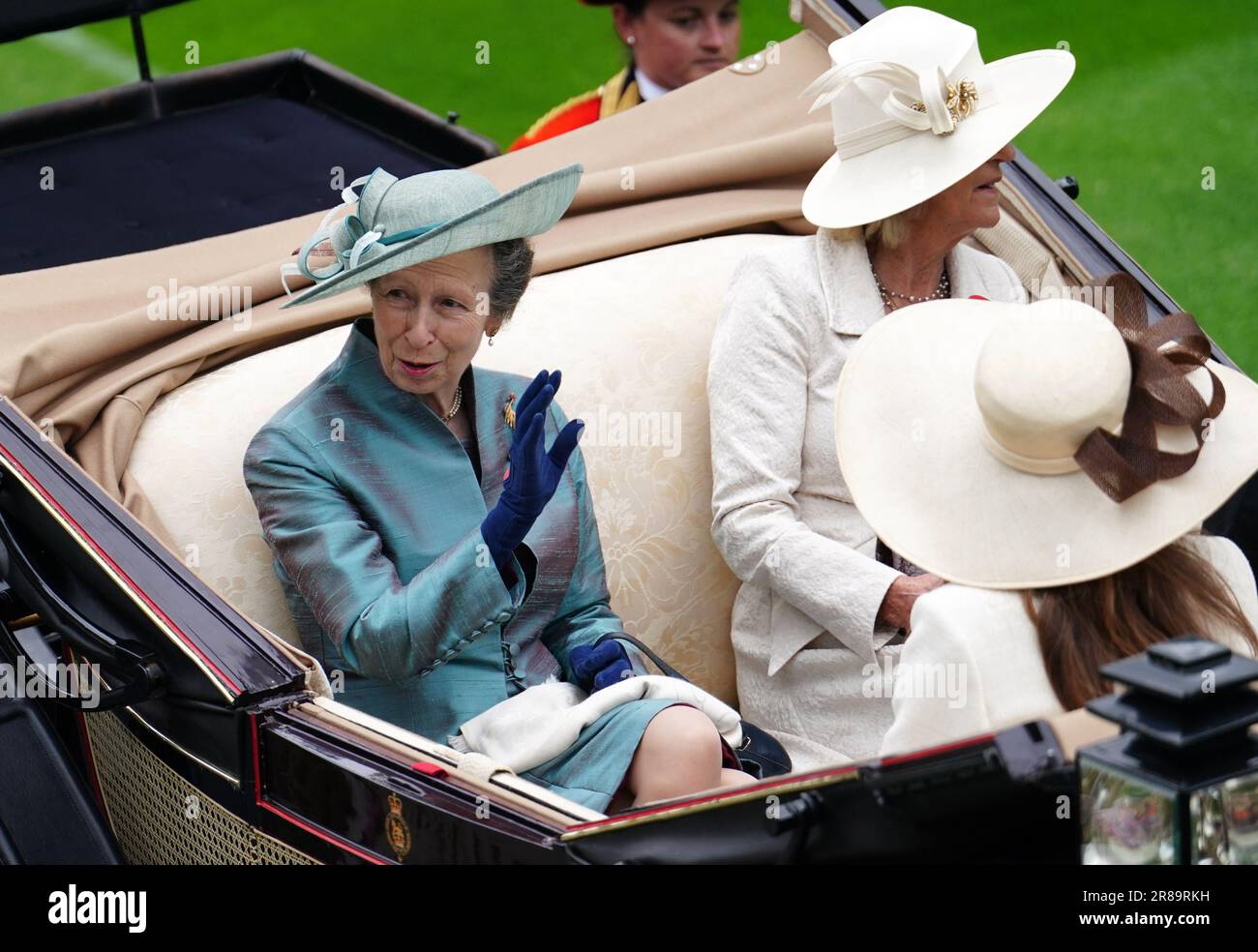 The carriage of the Princess Royal and Annabel Elliot arrives for day ...