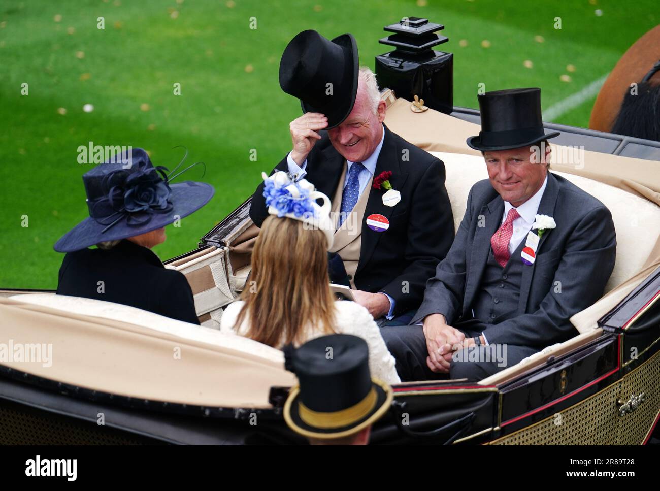 The carriage of Willie Mullins, Jackie Mullins, Ralph Beckett and ...