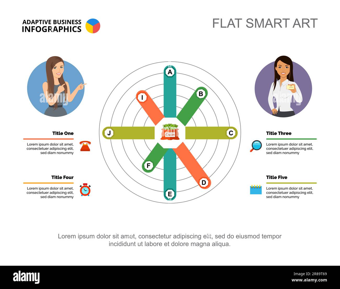 Four Options Planning Slide Template Stock Vector Image & Art - Alamy