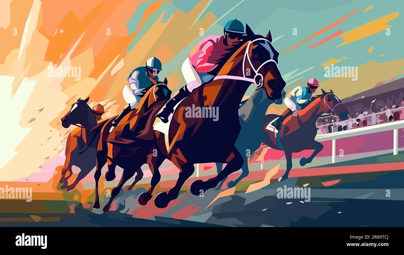 Sunset racing Stock Vector Images - Alamy