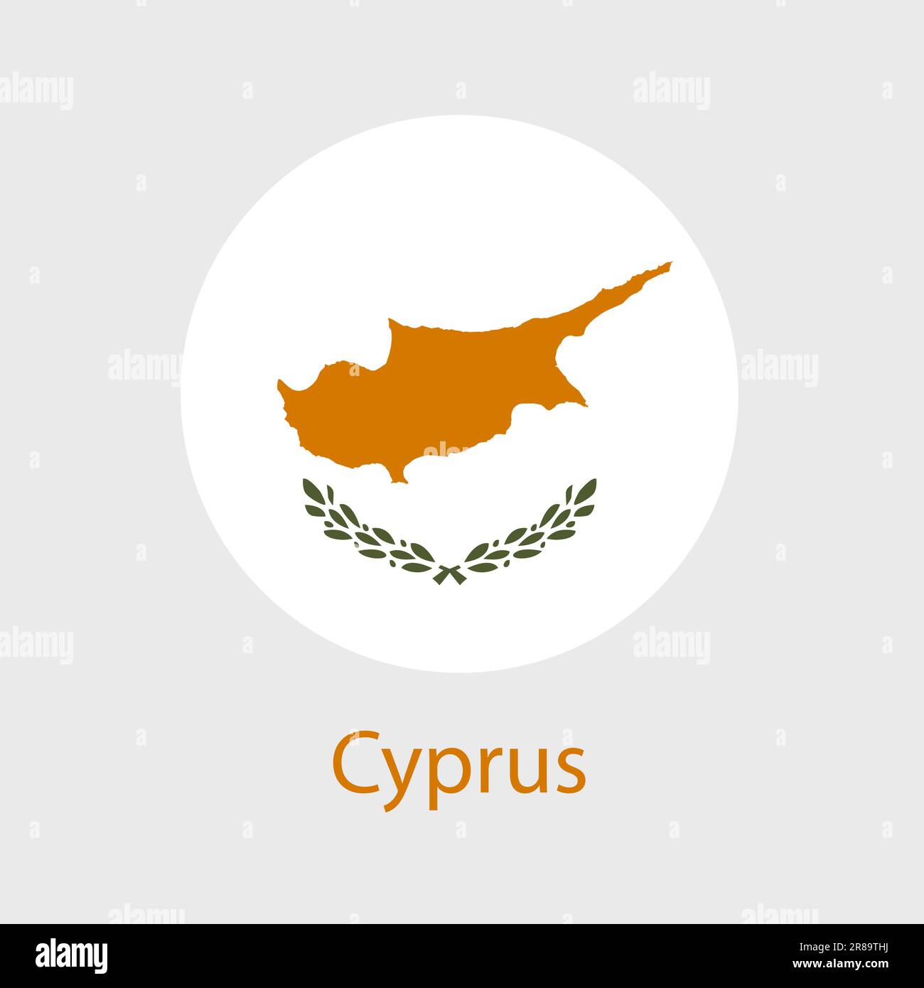 Cyprus flag vector icons set of illustrations in the shape of heart ...