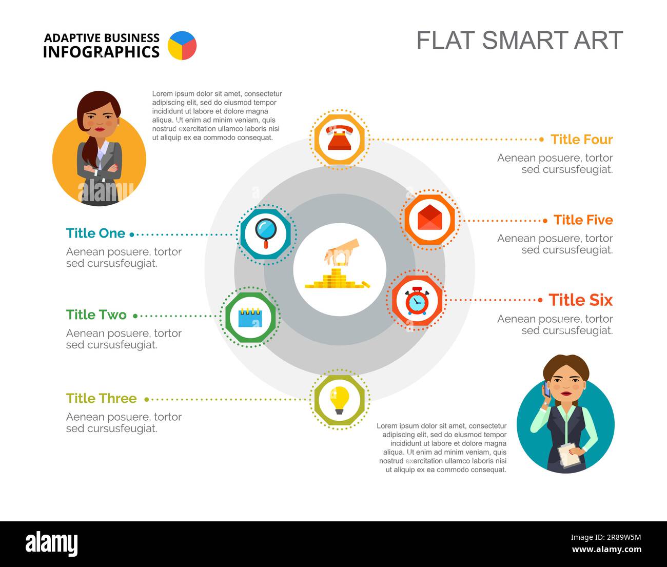 Six Options Strategy Slide Template Stock Vector Image & Art - Alamy
