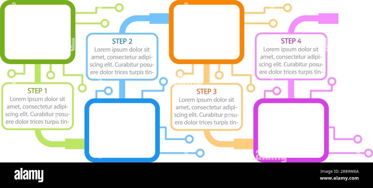 Colourful electronics infographic chart design template Stock Vector ...