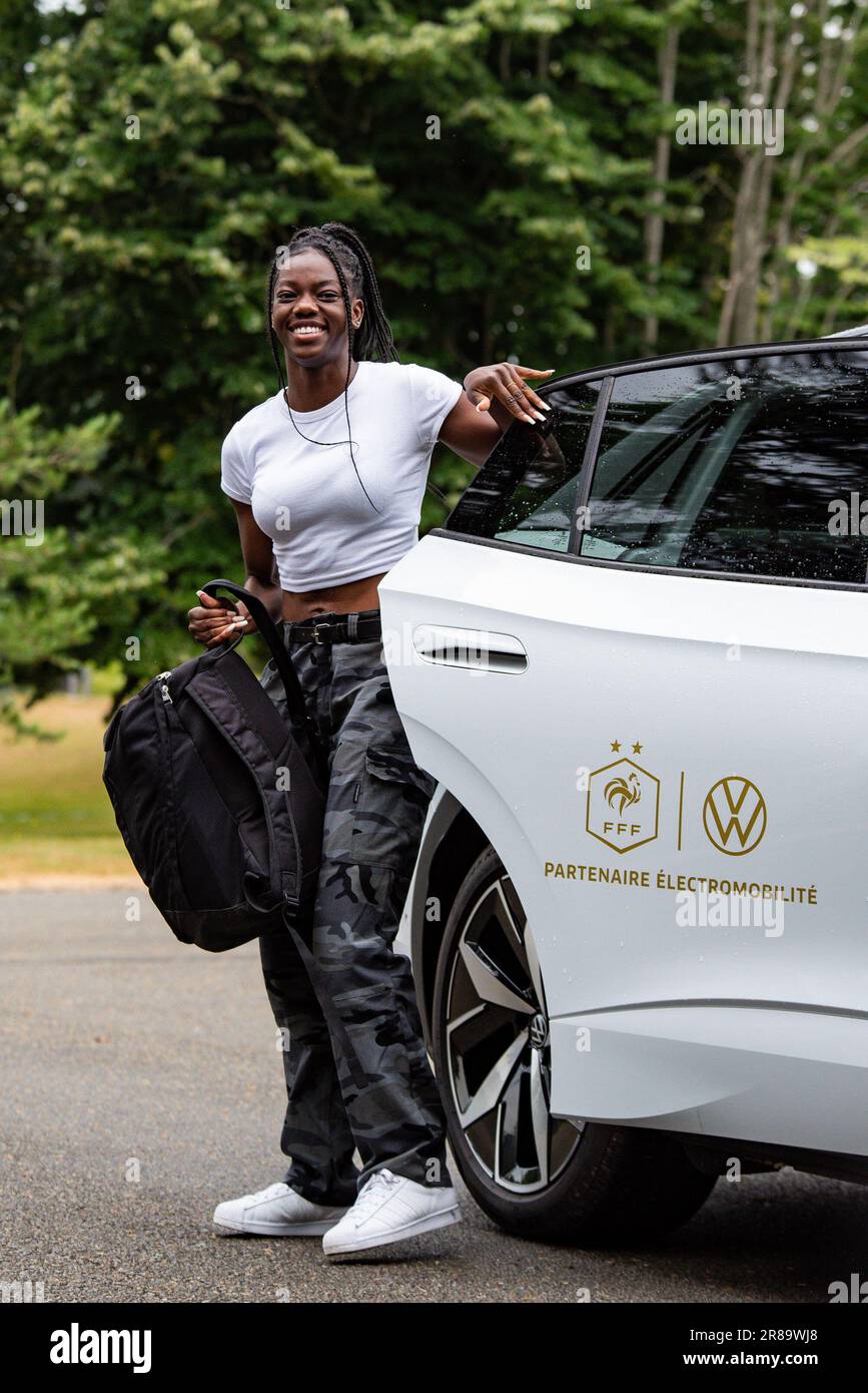 Naomie Feller of France during the gathering of the french women's team ...