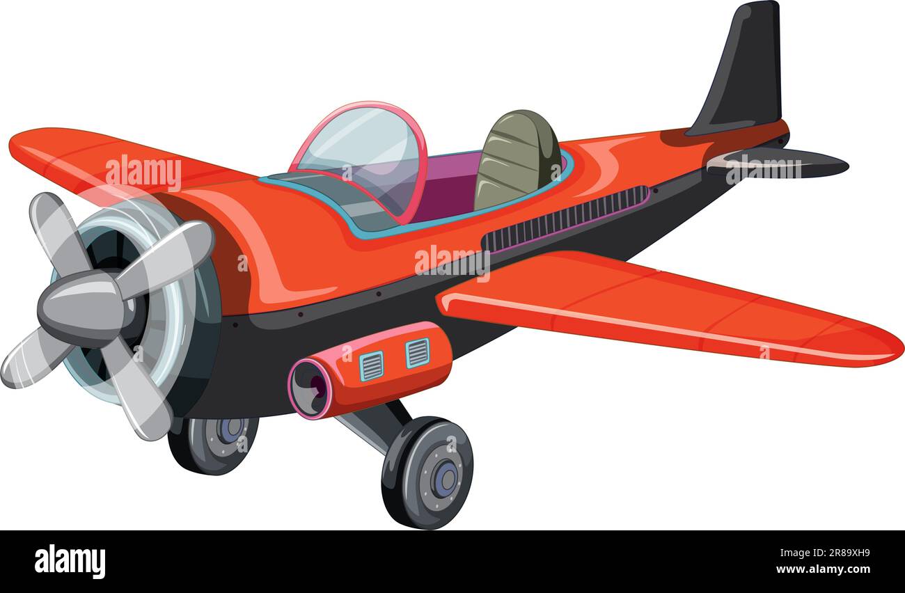 Isolated jet plane cartoon illustration Stock Vector Image & Art - Alamy