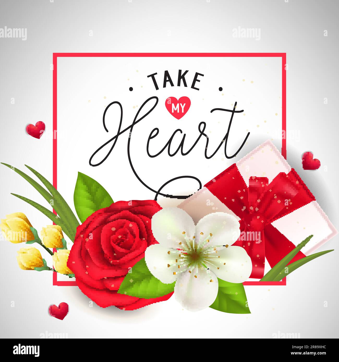 Take flowers Stock Vector Images - Alamy