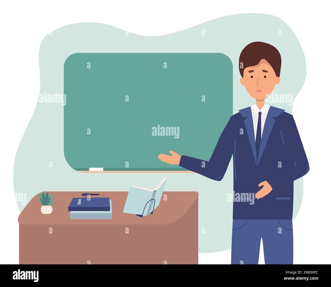Teaching english blackboard Stock Vector Images - Alamy