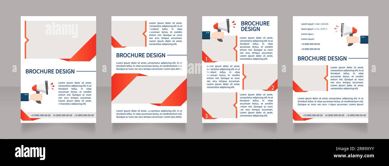 Labor market guideline blank brochure layout design Stock Vector Image ...