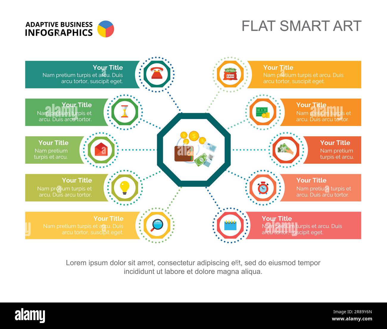 Ten Options Strategy Slide Template Stock Vector Image & Art - Alamy