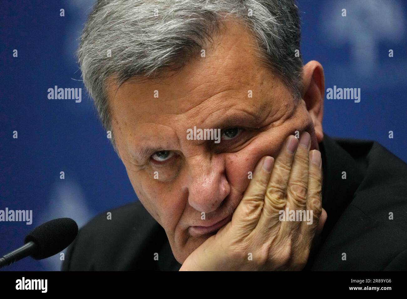 Secretary General of the Synod of Bishops Cardinal Mario Grech attends ...