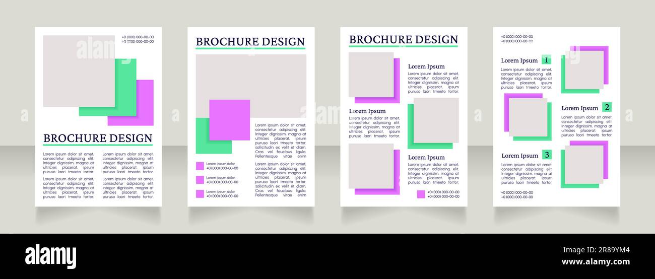 Movie festival program blank brochure layout design Stock Vector Image ...