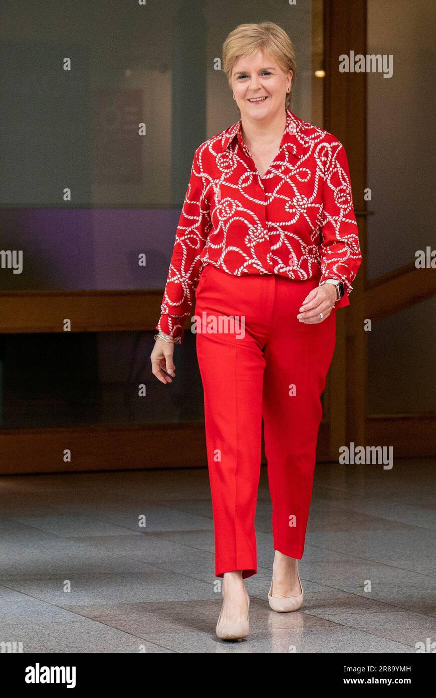 Former first minister of Scotland Nicola Sturgeon returns to the ...