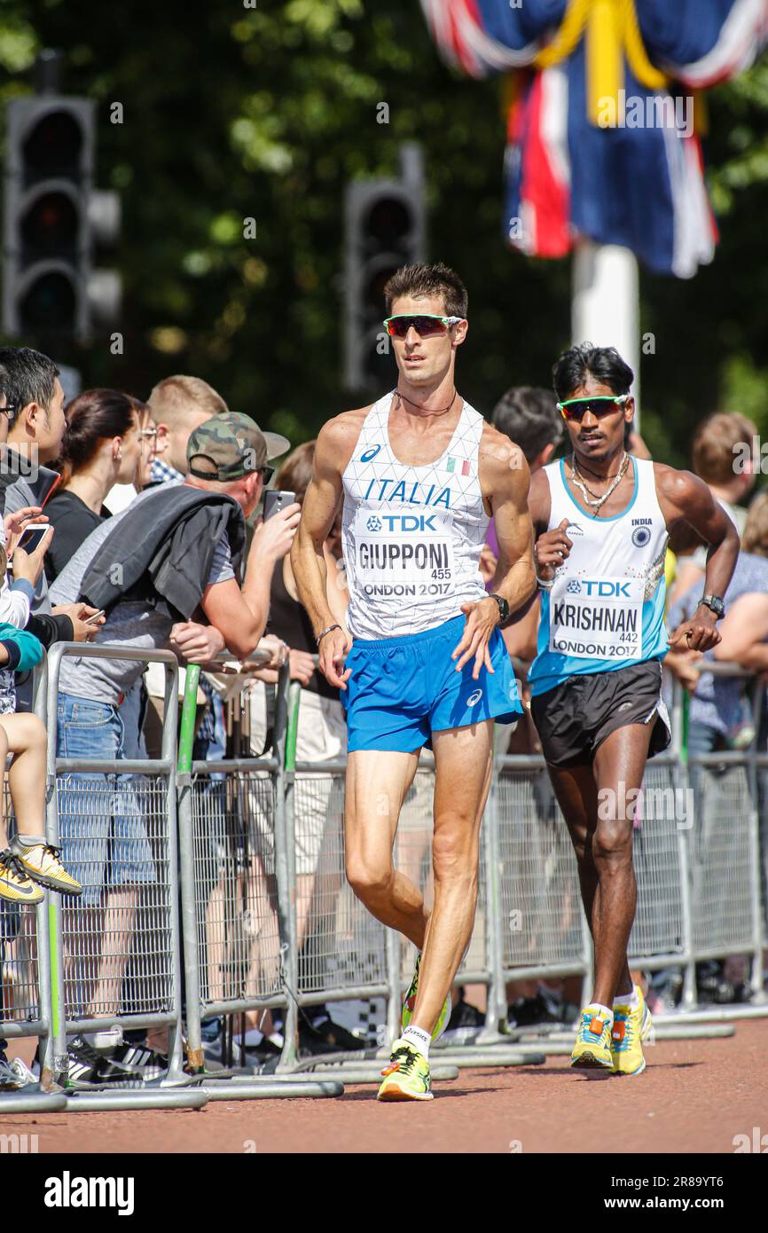 Matteo GIUPPONI participating in the 20 Kilometres Race Walk at the ...