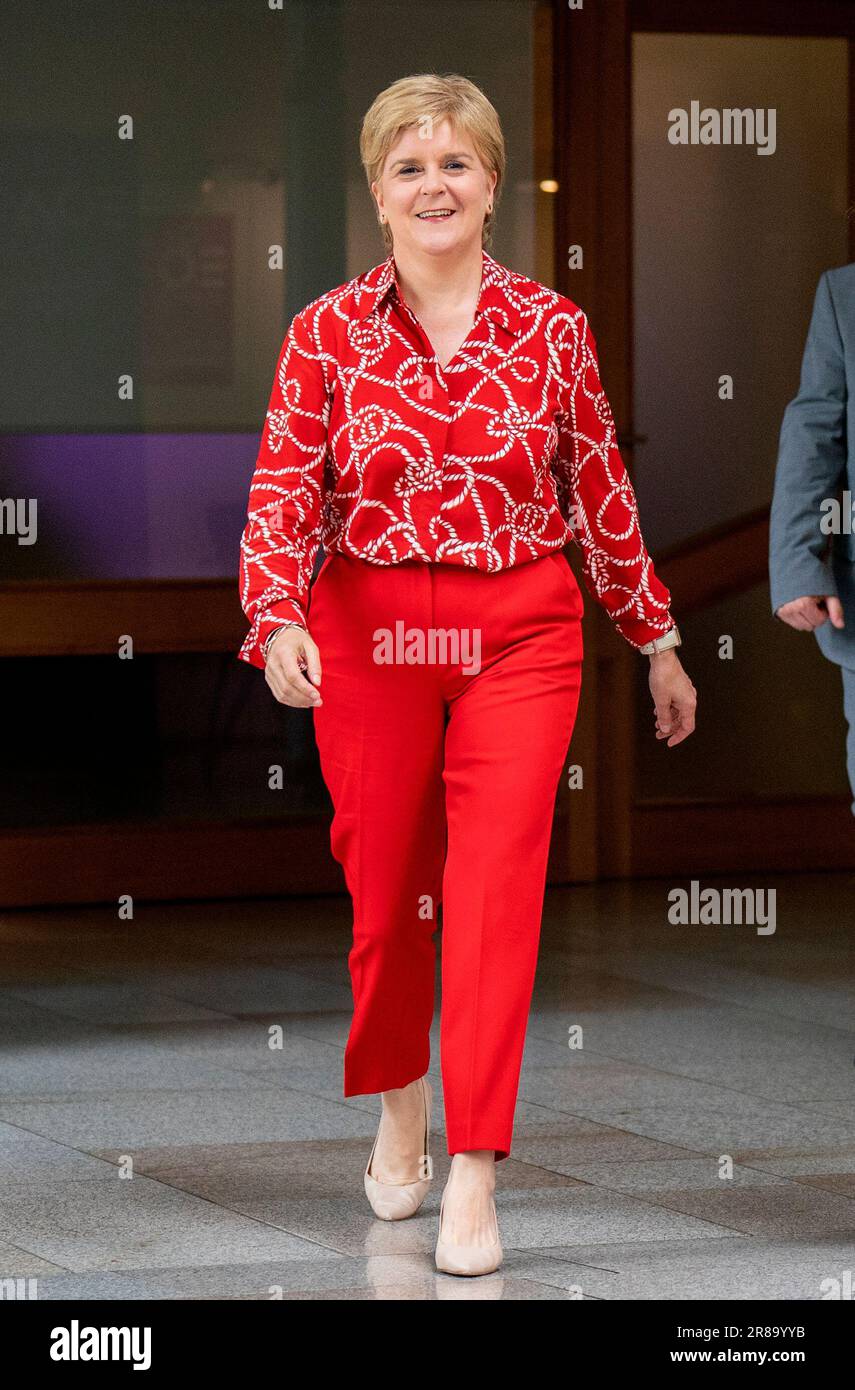 Former first minister of Scotland Nicola Sturgeon returns to the ...