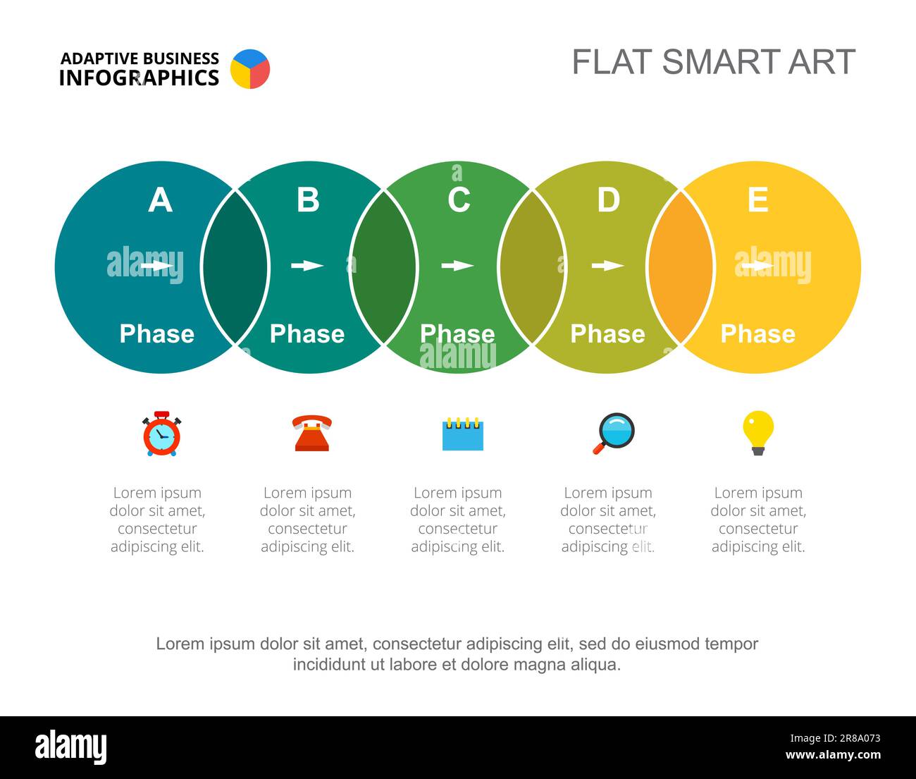 Five Commercial Phases Slide Template Stock Vector Image & Art - Alamy