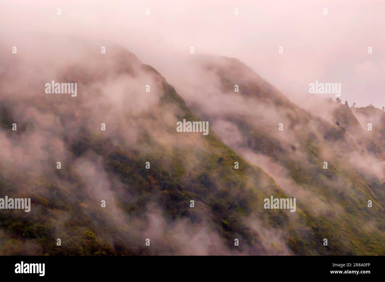A view of the Mawkdok-Dympep Valley in Meghalaya, India, during the ...