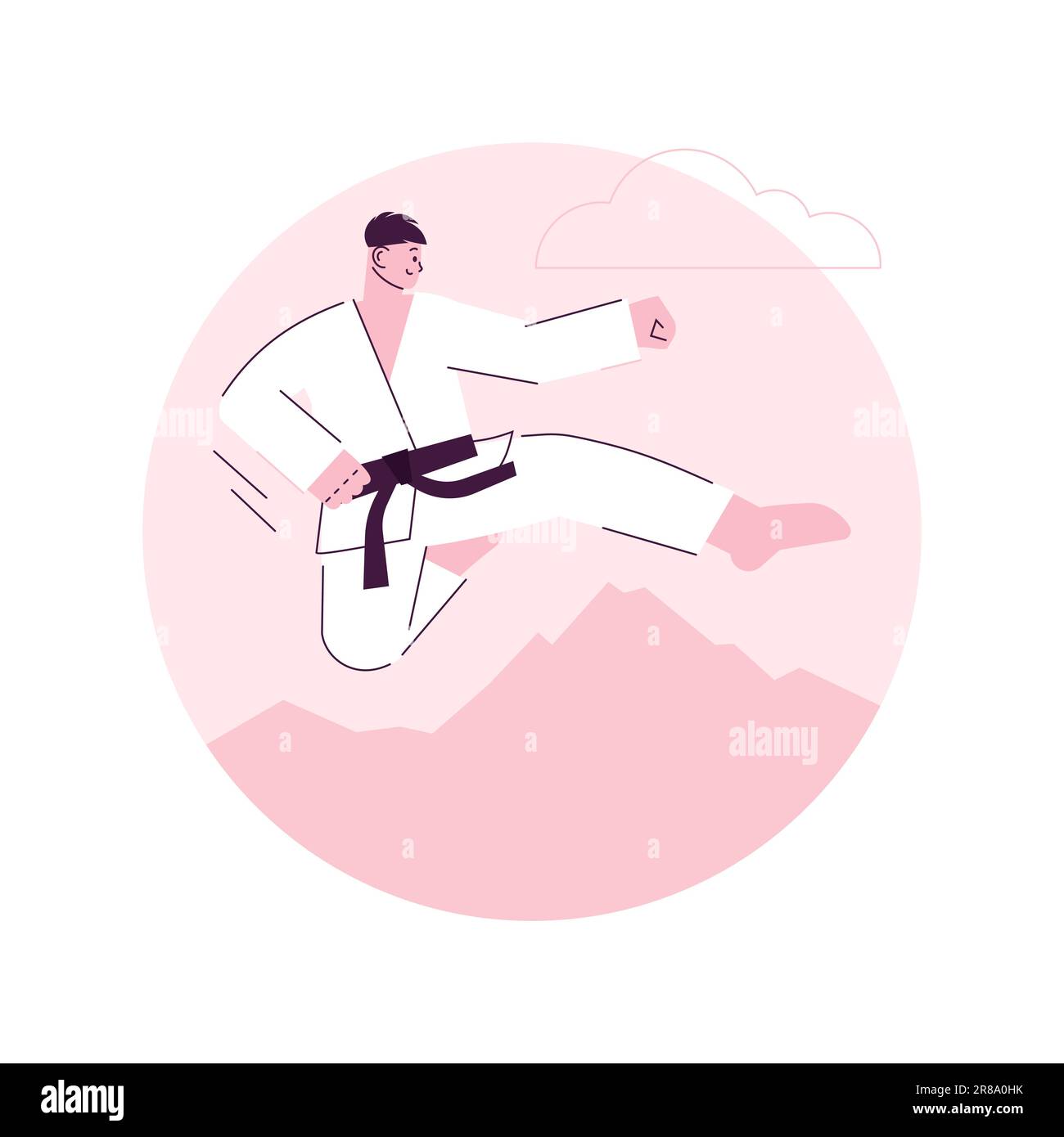 Martial Arts abstract concept vector illustration. Self-defense ...