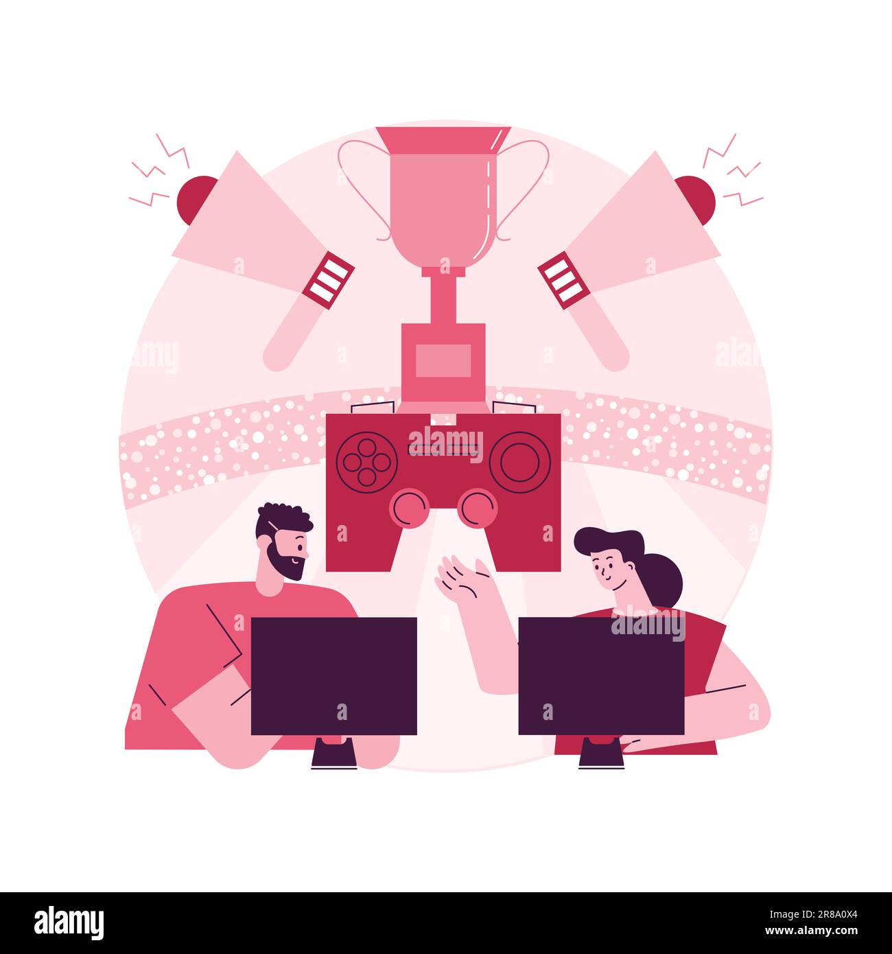 E-sport tournament abstract concept vector illustration. Esports ...