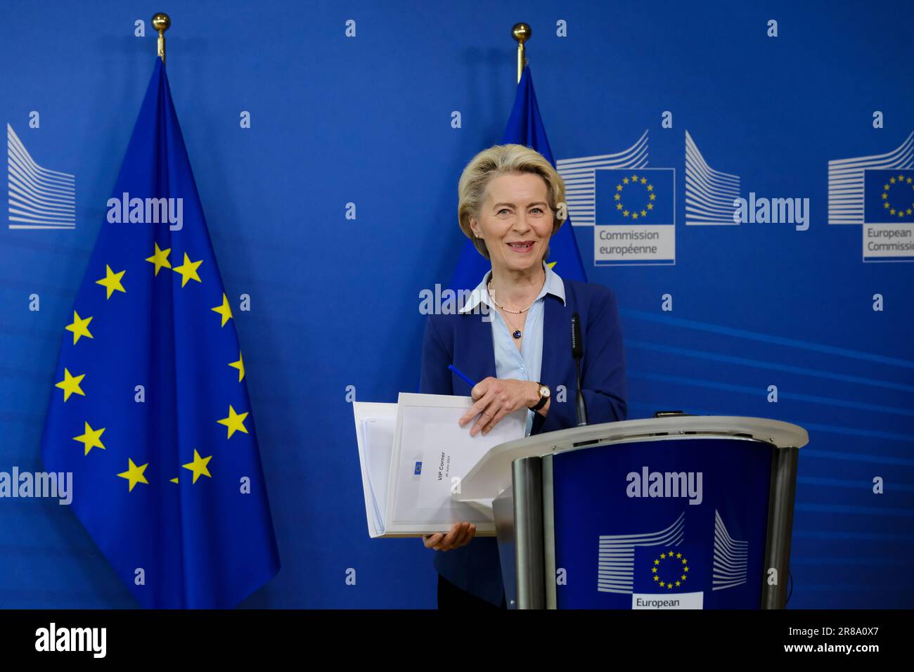 Brussels, Belgium. 20th June, 2023. European Commission President ...