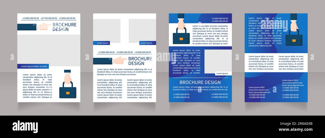 Human resource department guide blank brochure layout design Stock ...