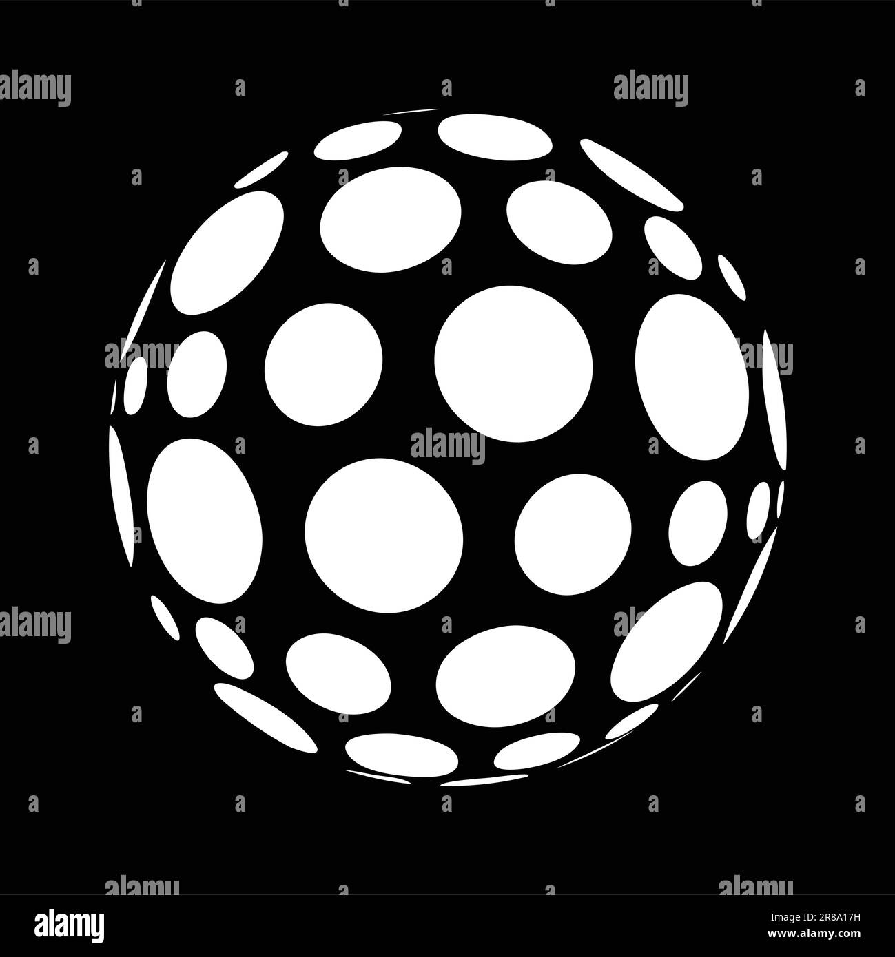 Abstract polka dots in sphere form Stock Vector Image & Art - Alamy