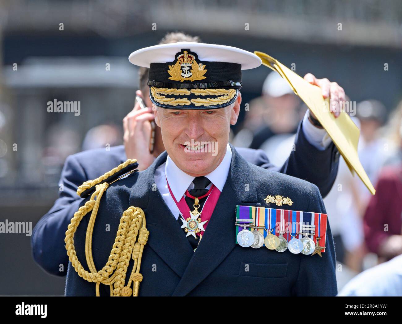 Admiral Sir Tony Radakin - Chief of the Defence Staff - arriving at ...