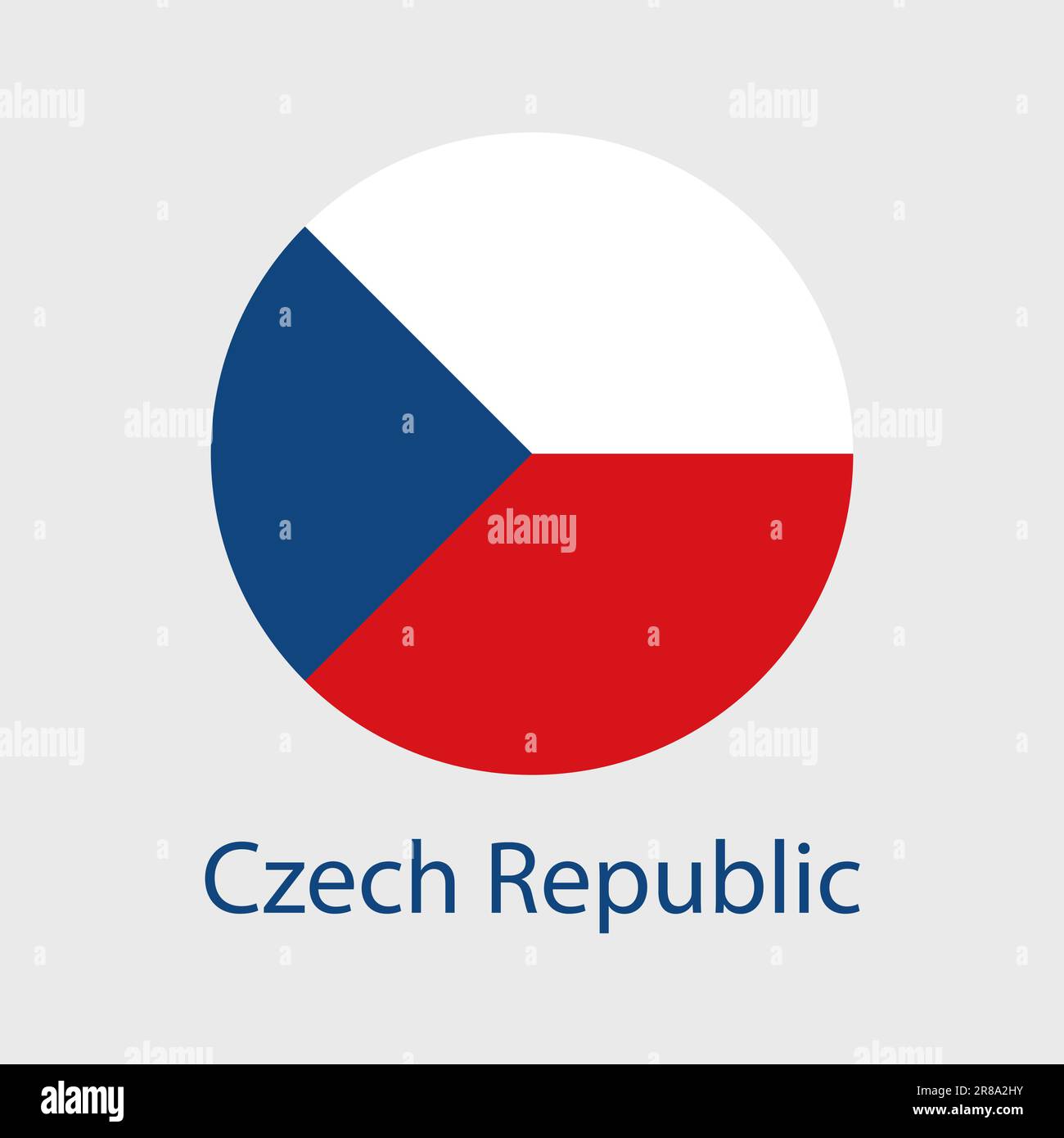 Czech flag vector icons set of illustrations in the shape of heart ...