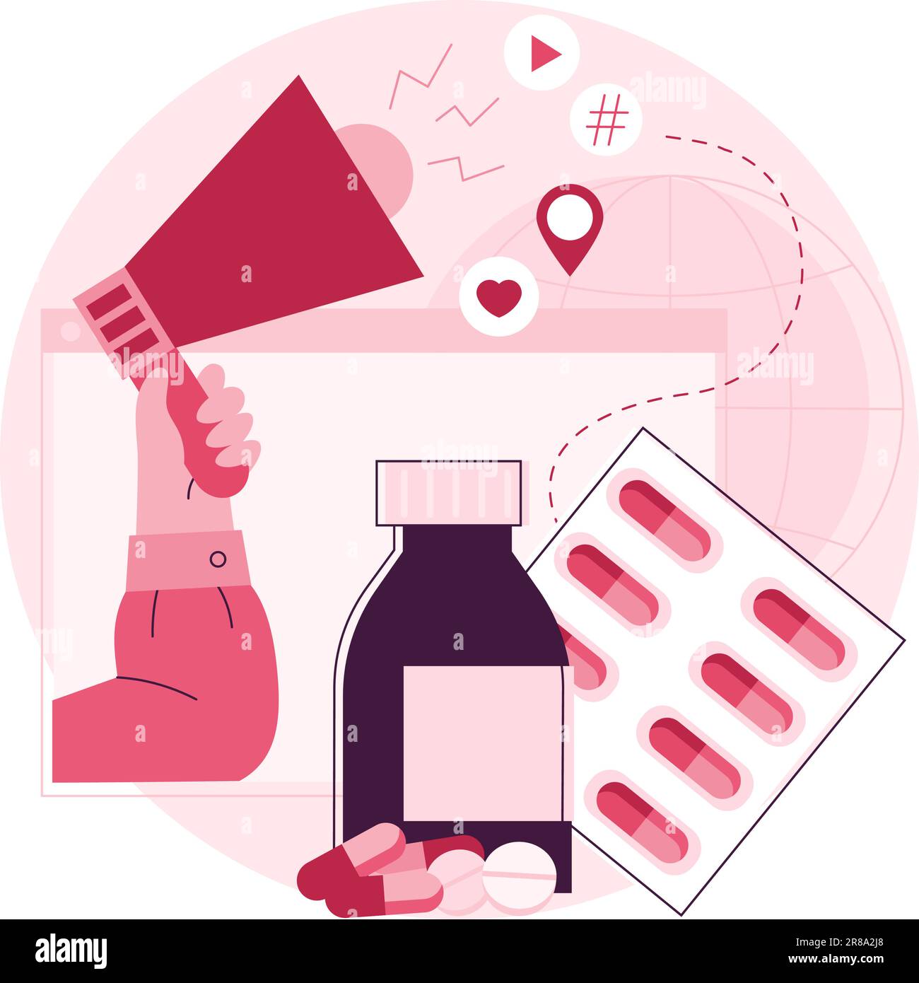 Pharmaceutical marketing abstract concept vector illustration ...