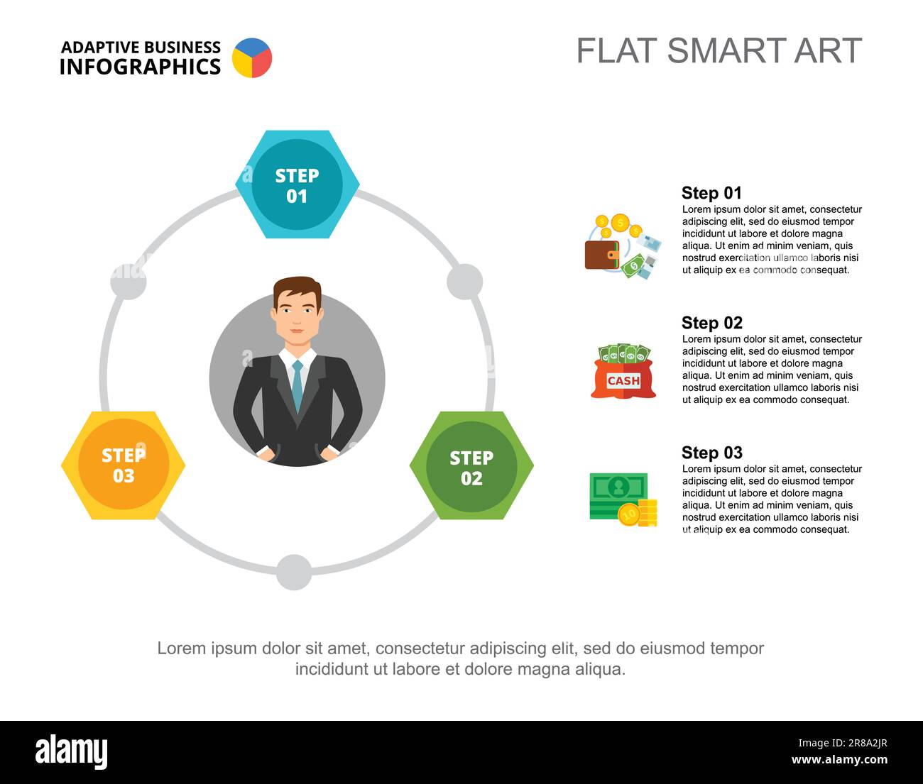 Three Steps Planning Slide Template Stock Vector Image & Art - Alamy