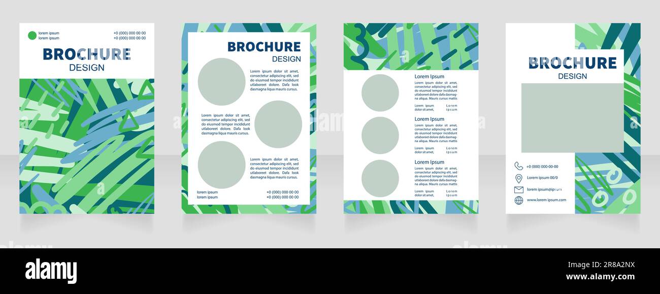 Book illustrations artists blank brochure design Stock Vector Image ...