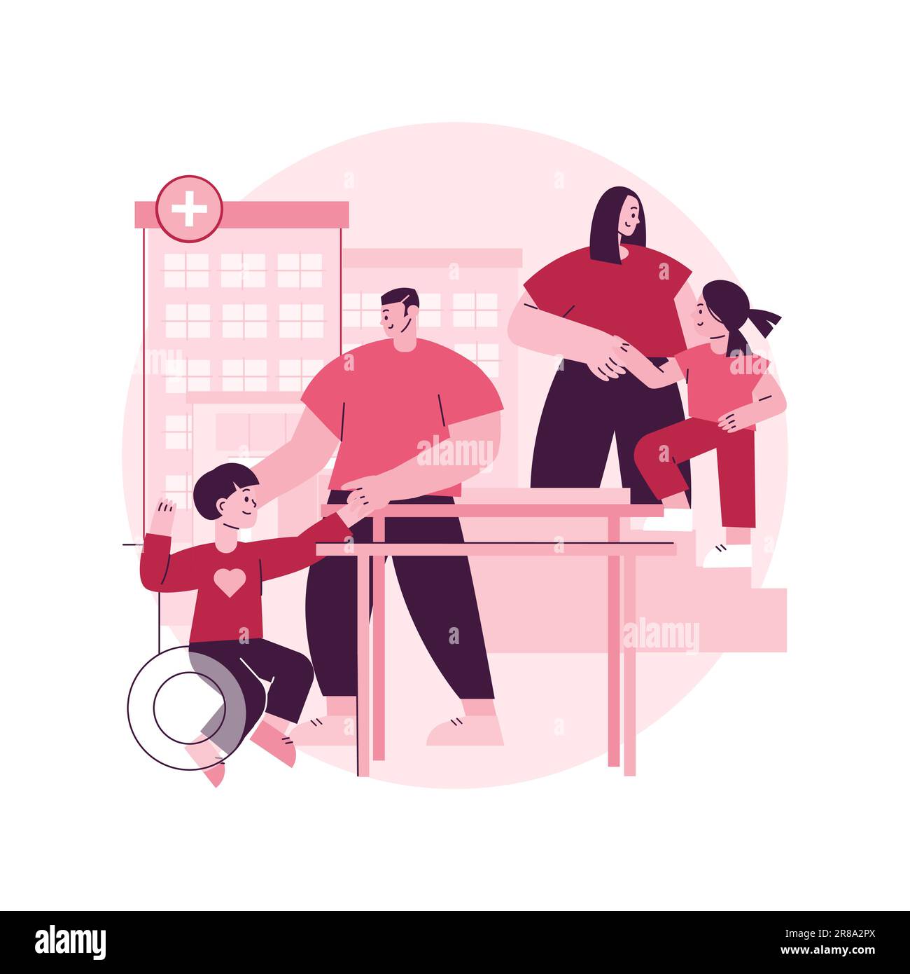 Childrens rehabilitation center abstract concept vector illustration ...