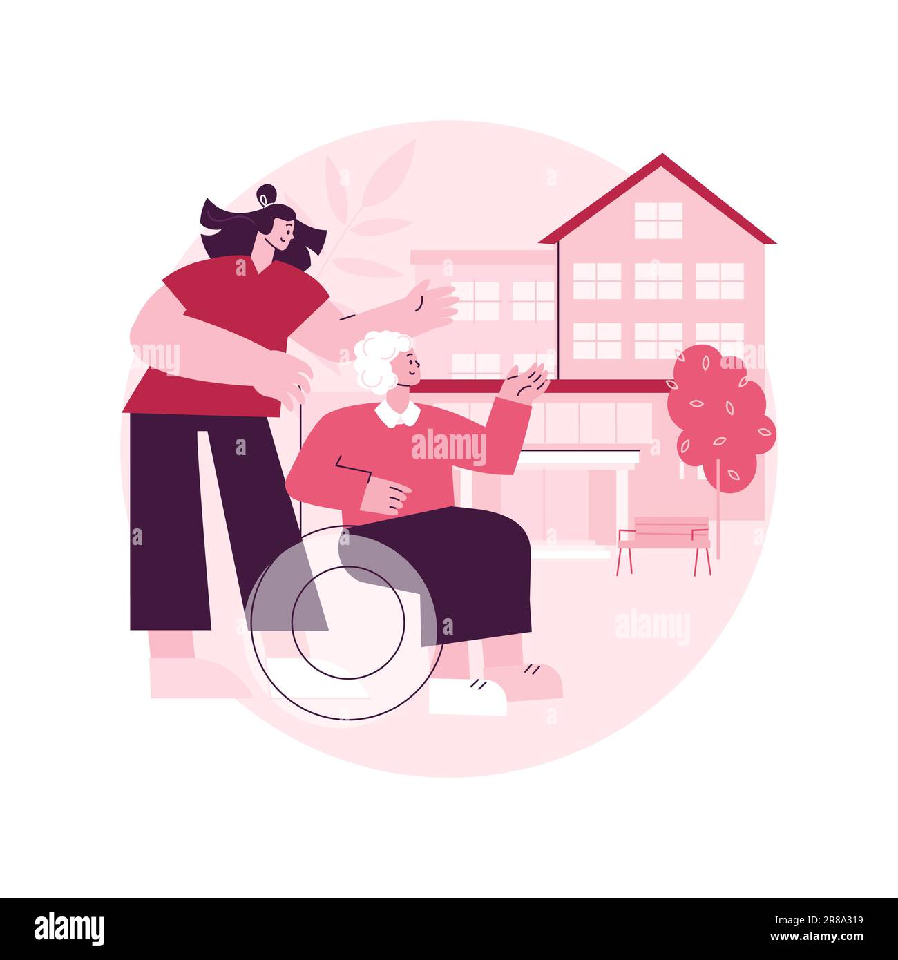 Concept long term care Stock Vector Images - Alamy