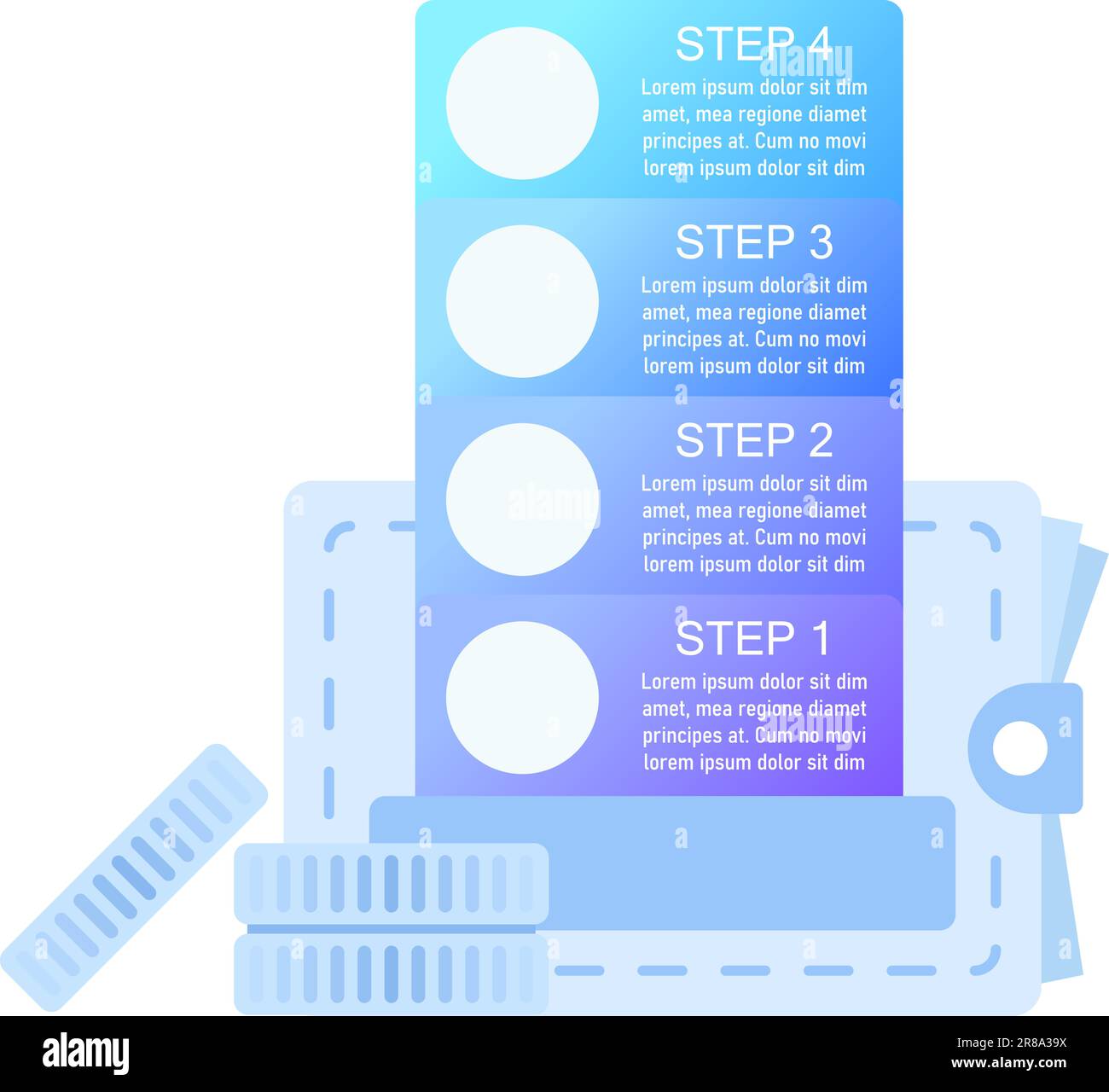 Individual financial plan infographic chart design template Stock ...
