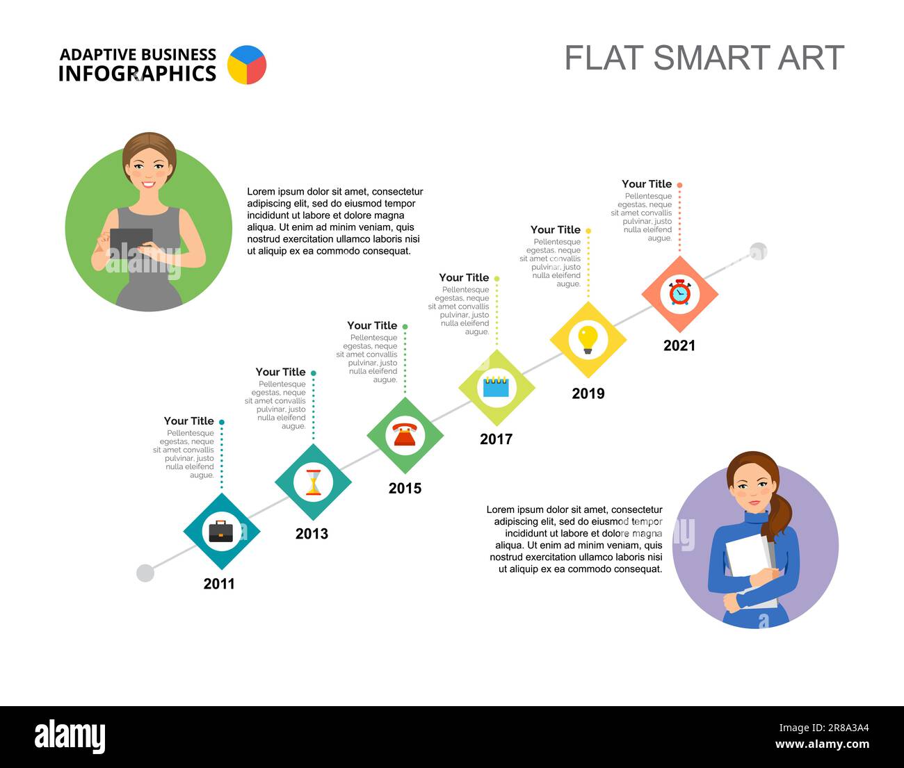 Six Years Timeline Slide Template Stock Vector Image & Art - Alamy