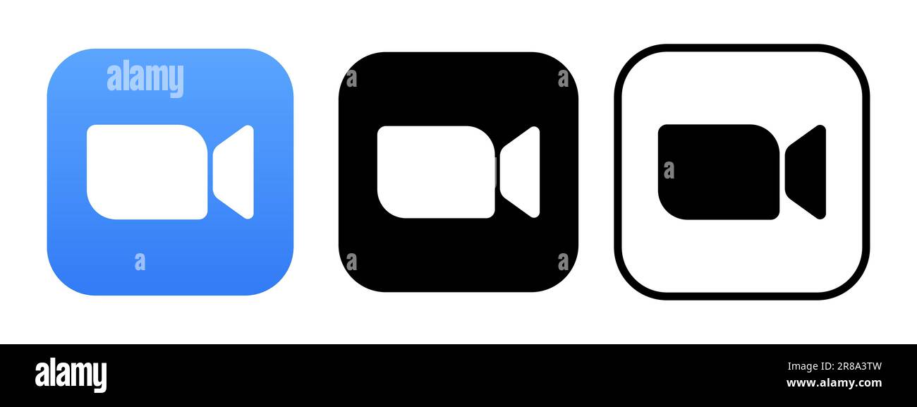 Set of vector Duo social network icons on transparent background. EPS ...