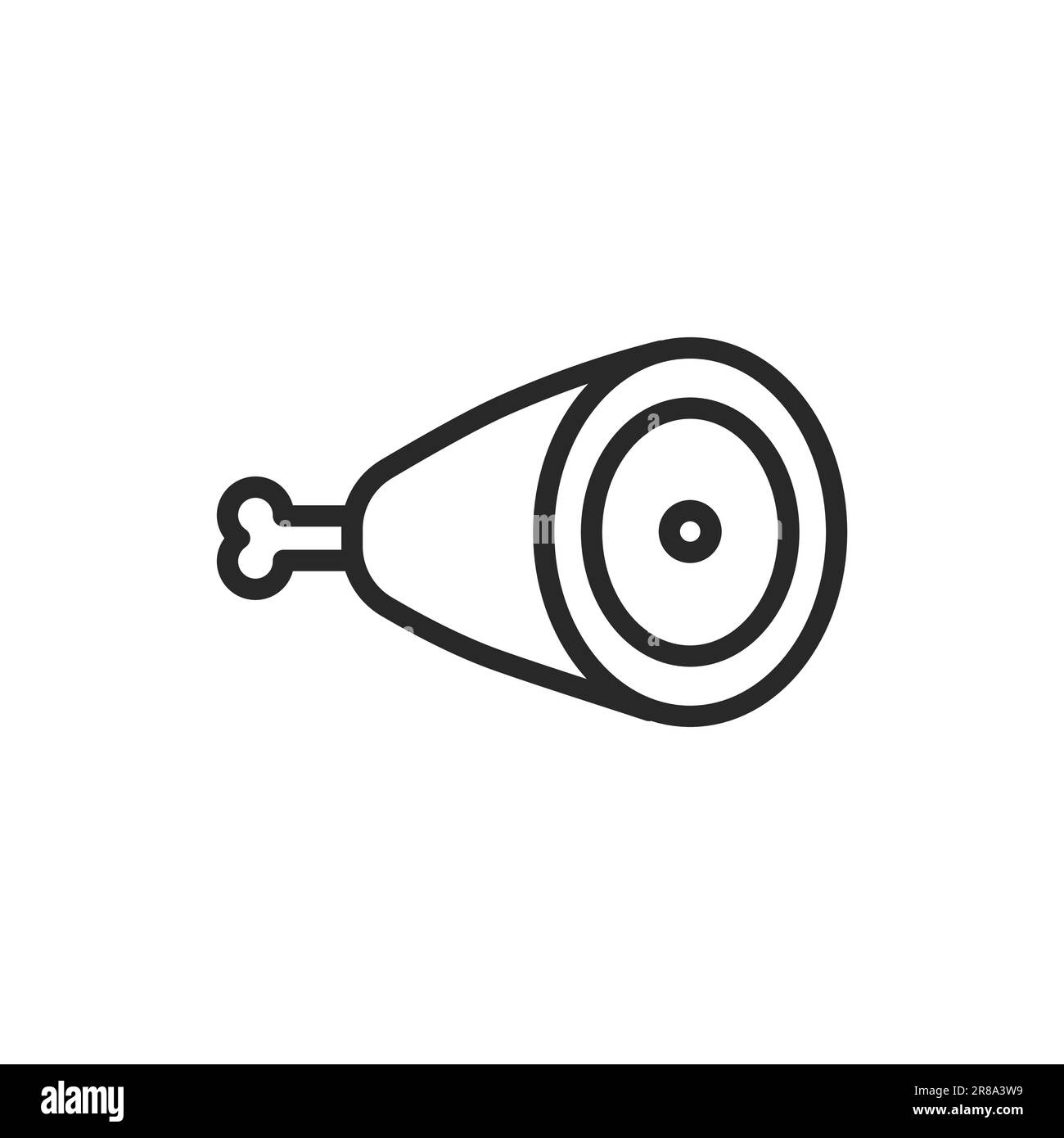 Pork leg fresh food icon hi-res stock photography and images - Alamy