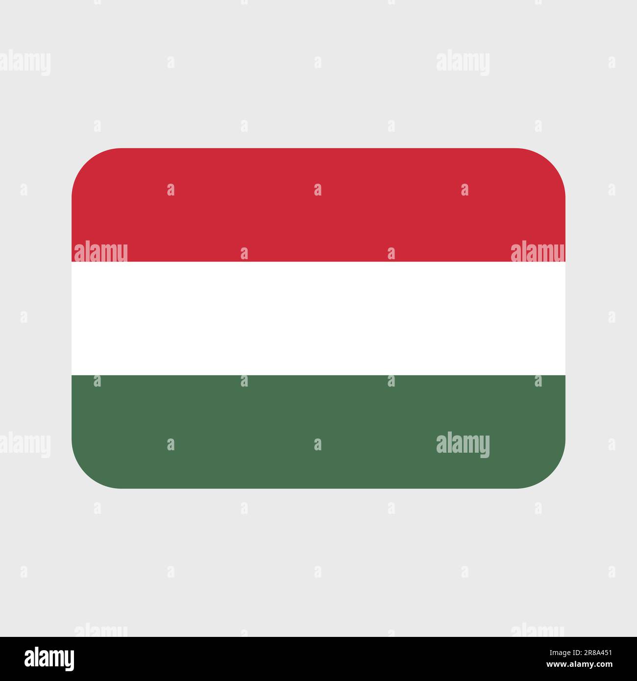 Hungary flag vector icons set of illustrations in the shape of heart ...