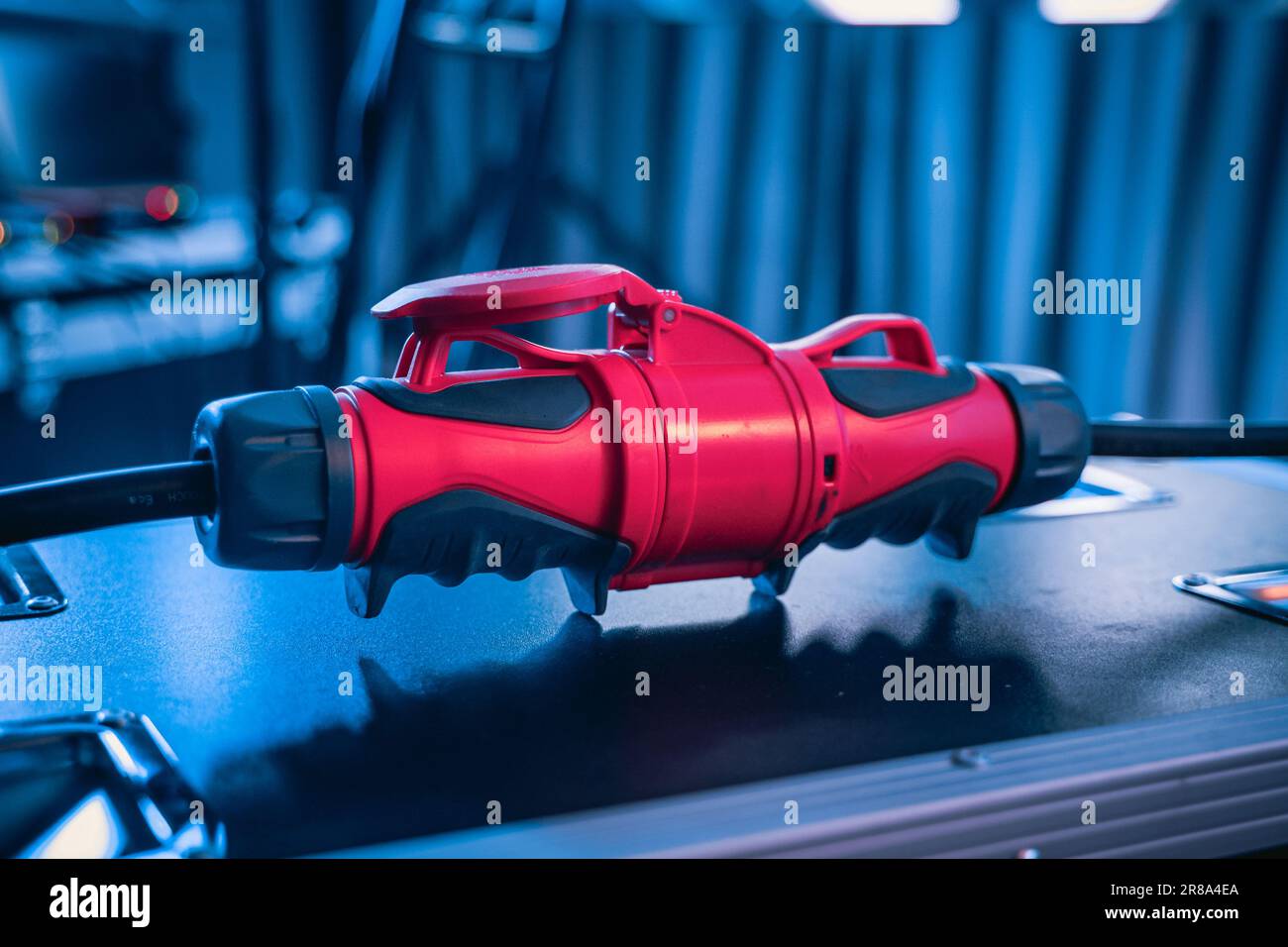 A close-up of a three-phase stage power cable Stock Photo - Alamy