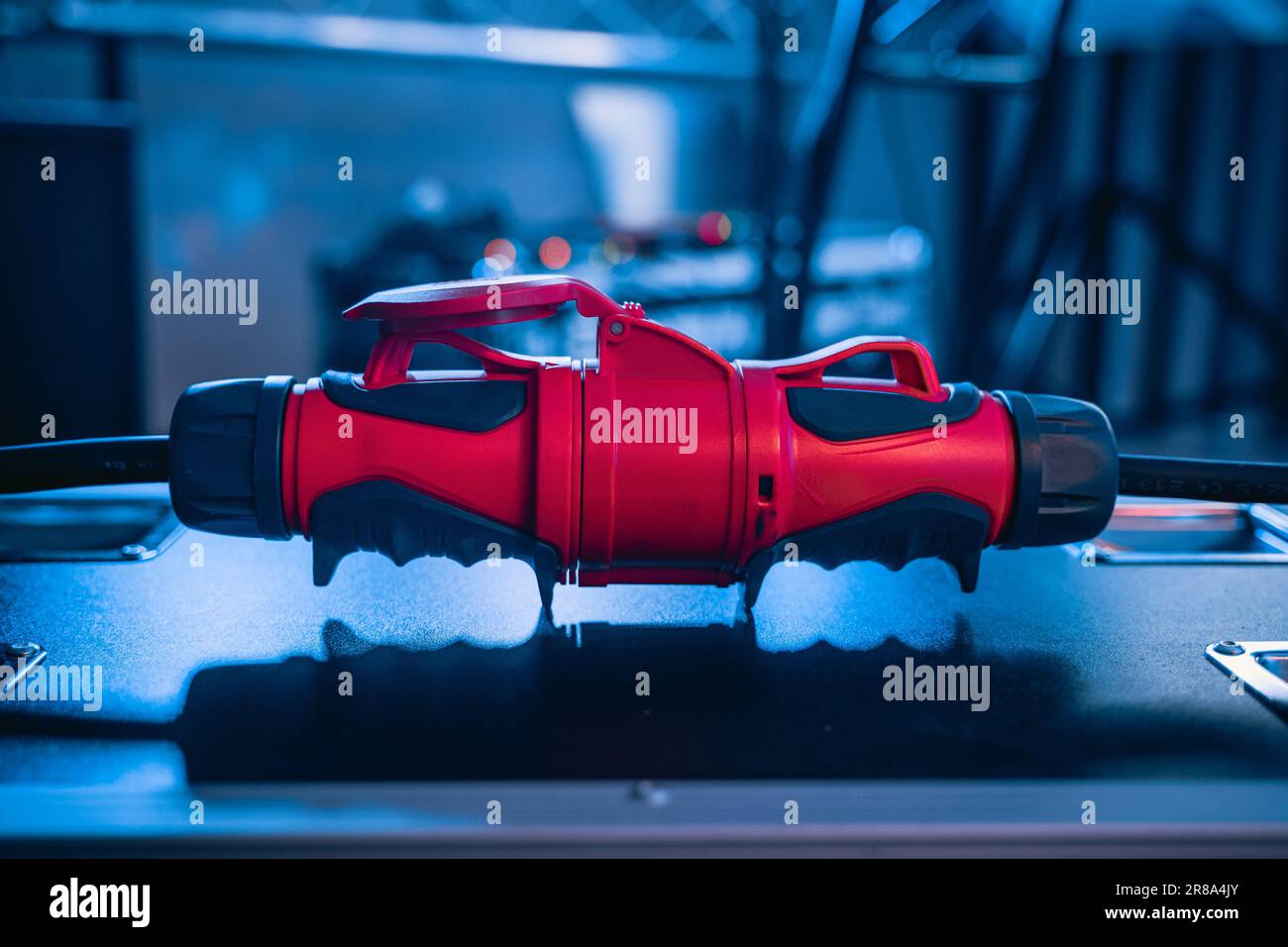 A close-up of a three-phase stage power cable Stock Photo - Alamy